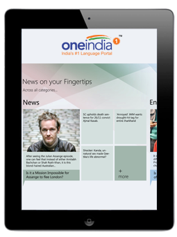 Oneindia News for Windows 8 App – Oneindia Tablet Apps