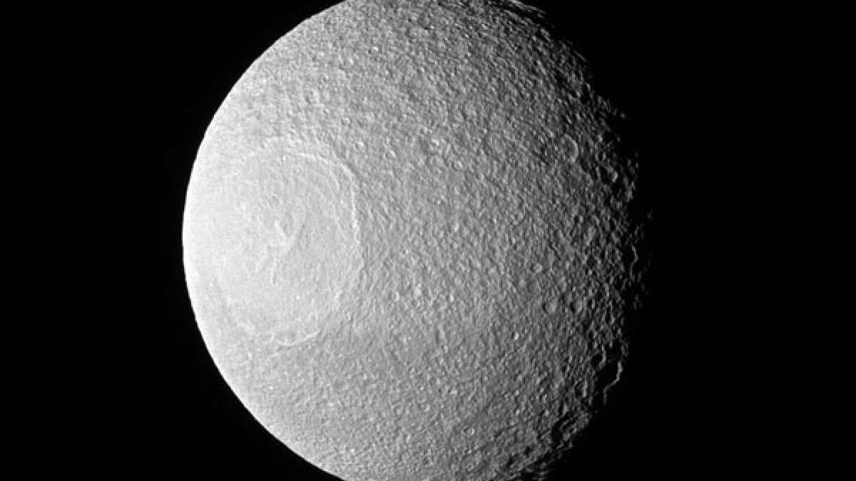 Saturn's icy moon looks like a giant golf ball in space! - Oneindia News