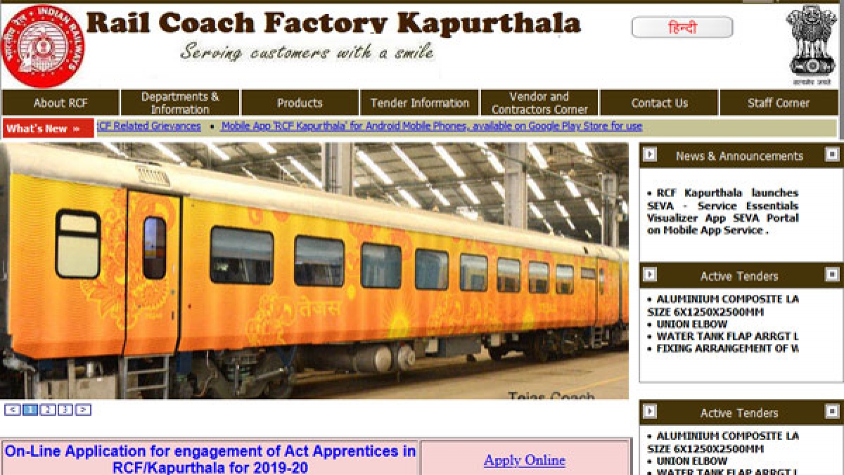Job alert: Railway RCF Recruitment 2020 begins for 400 vacancies, check ...