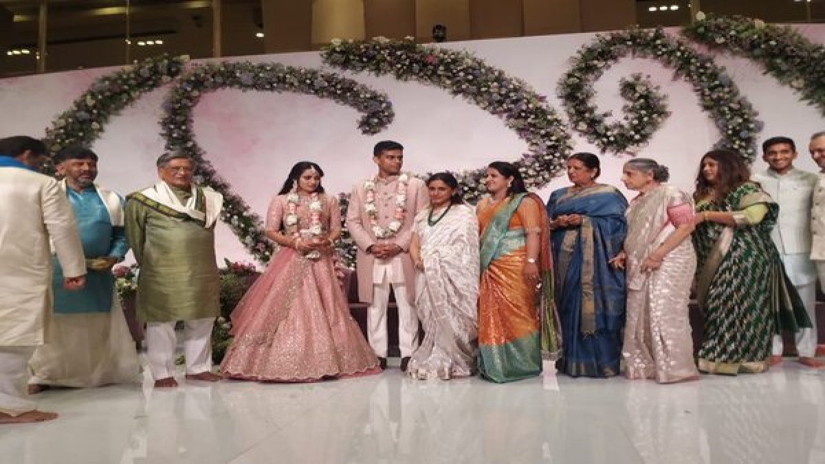 D K Shivakumar’s daughter and CCD founder Siddhartha’s son engaged: See ...