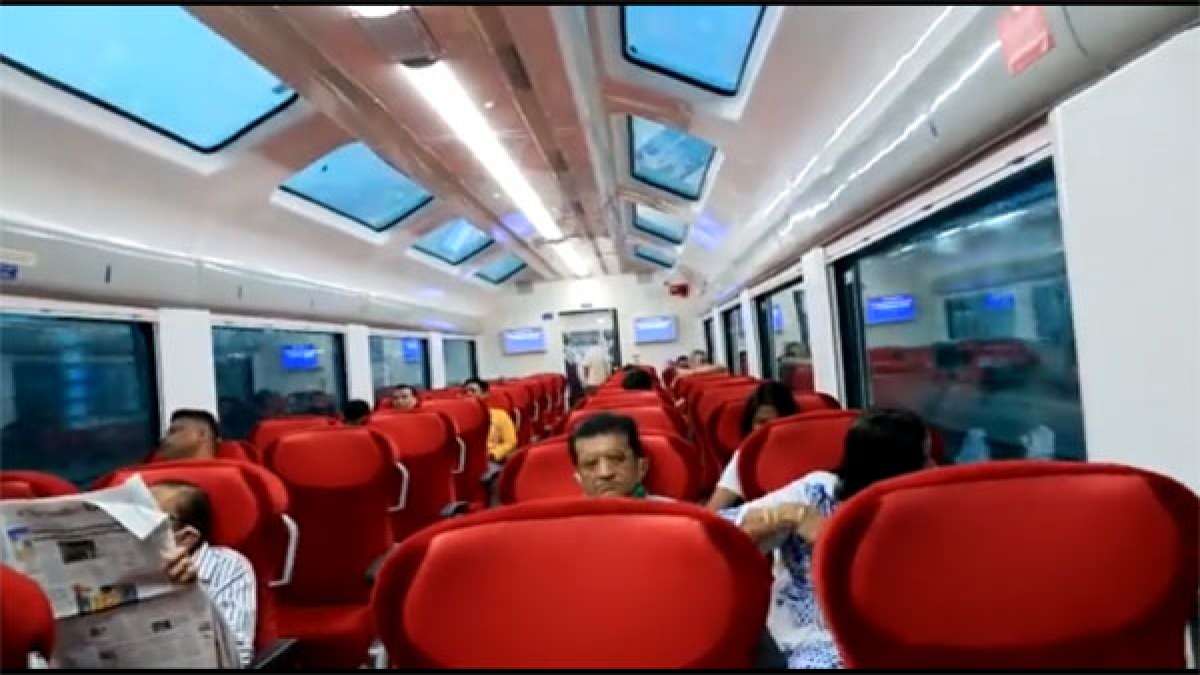Rotating seats, panoramic view: Watch stunning visuals of Shatabdi’s ...