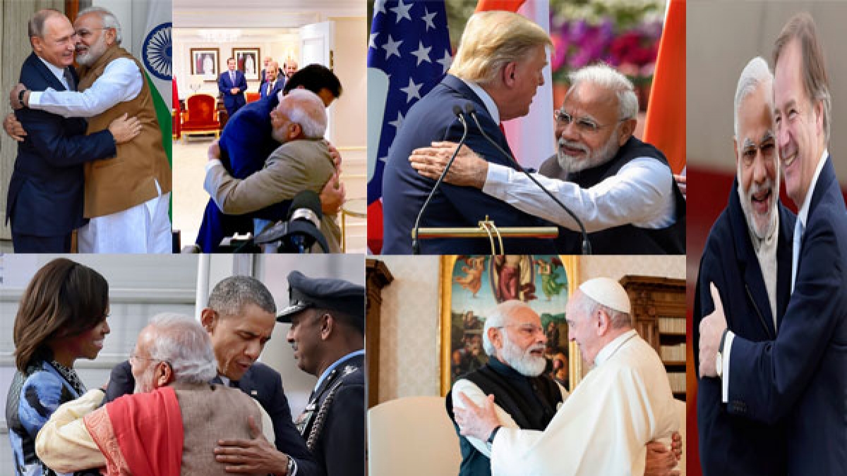 How PM Modi's 'hugplomacy' with world leaders has given a personal ...