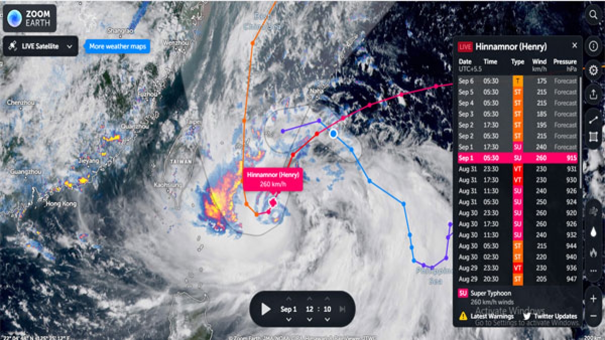Hinnamnor (Henry), strongest typhoon of 2022 intensifies, heads to East ...