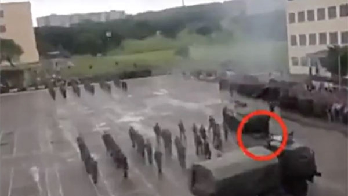 Fact Check: Is this video of a Russian soldier being run over by a tank ...