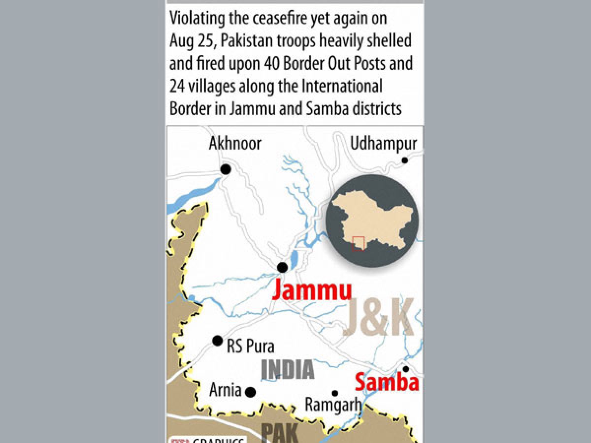 Pakistan violates ceasefire in Jammu and Samba districts - Oneindia News