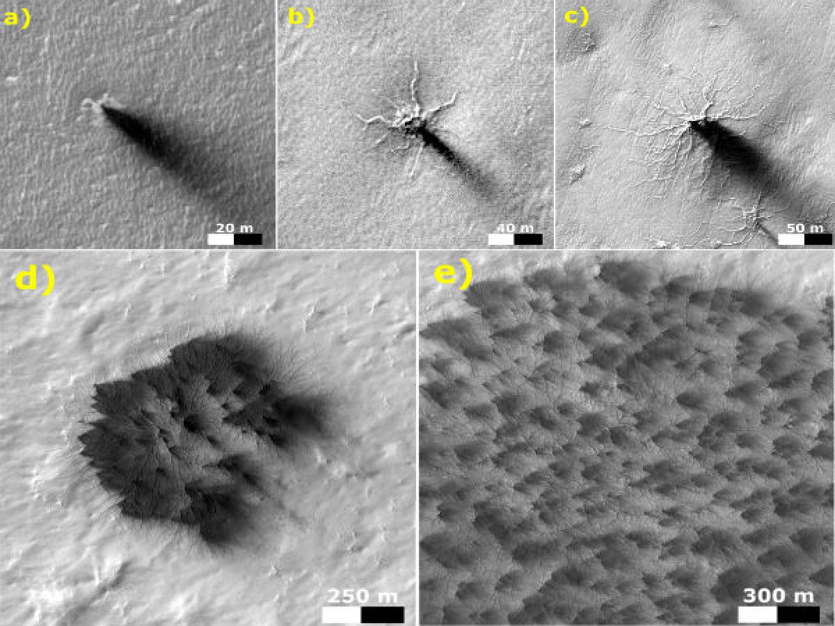 In Pics: NASA finds 'spiders' on Mars - Oneindia News