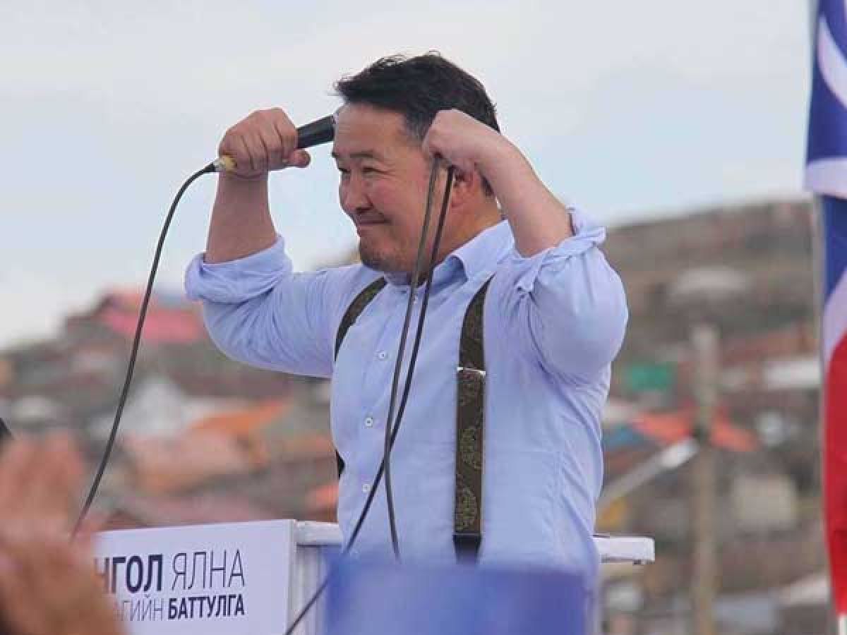 Mongolia's incoming President Battulga pledges economic balance ...