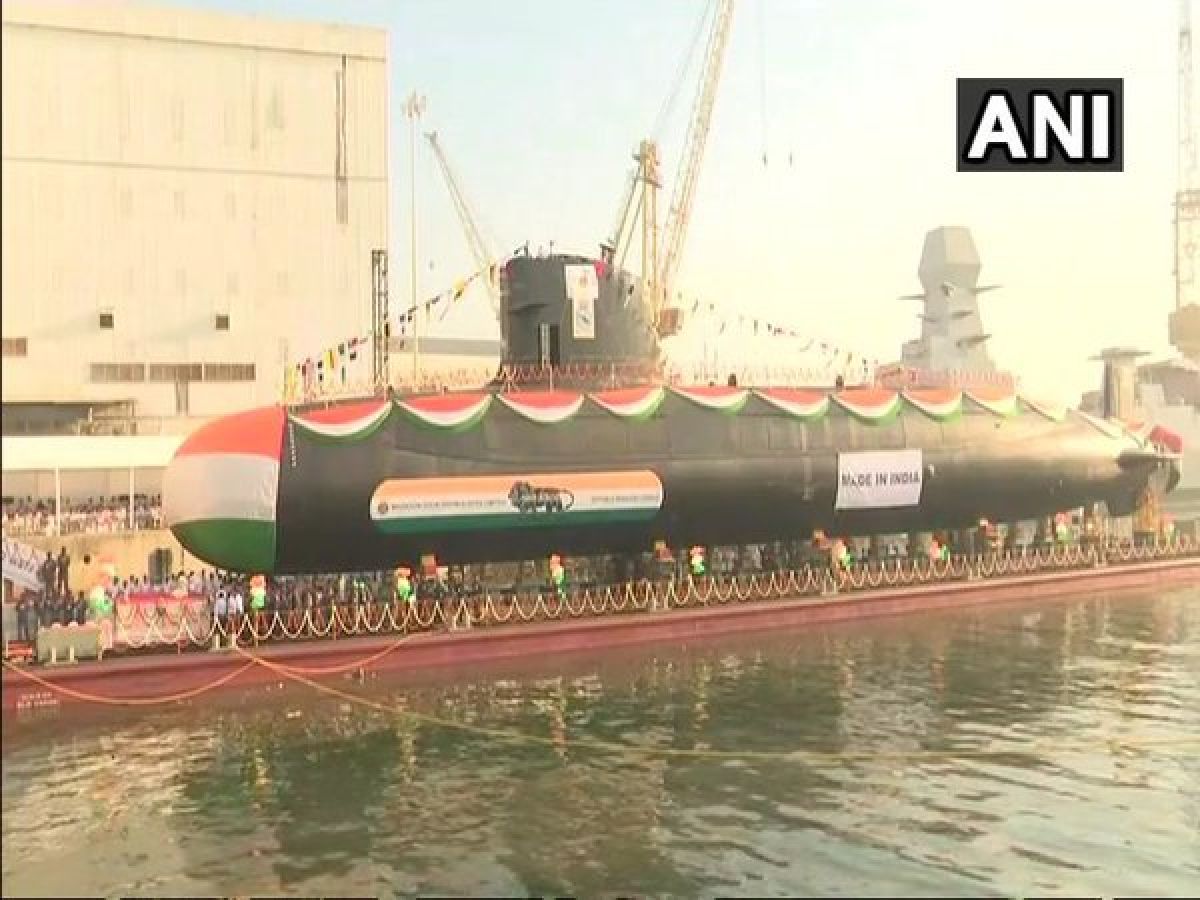 Third Scorpene-class submarine 'INS Karanj' launched - Oneindia News