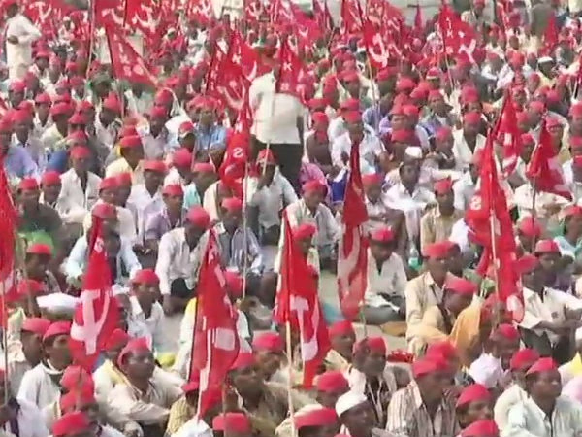 Maha: All India Kisan Sabha reaches Thane, over 30,000 farmers demand ...