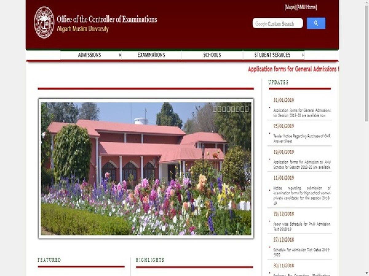 AMU admission 2019: AMU application form available now; Where, how to ...