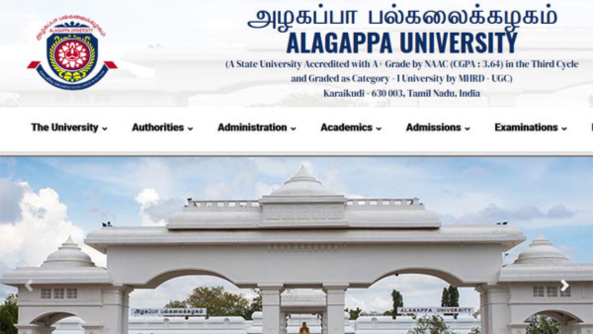 Direct link to download Alagappa University UG Results 2019 - Oneindia News