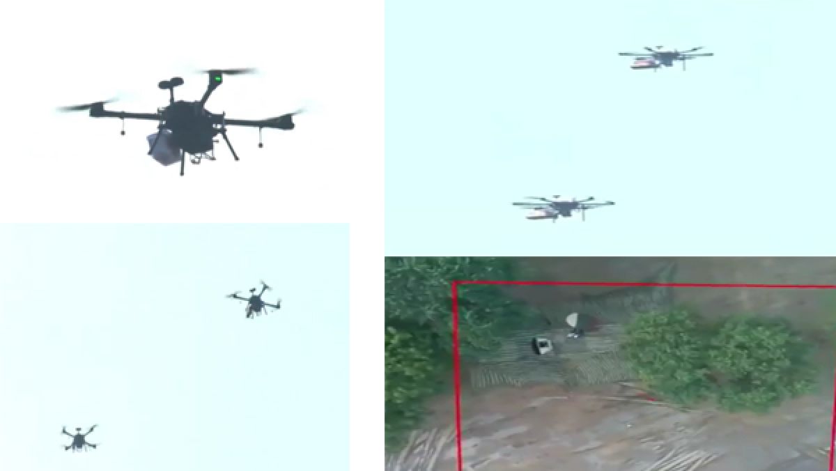 Watch: Indian Army demonstrates drone swarms during Army Day parade ...