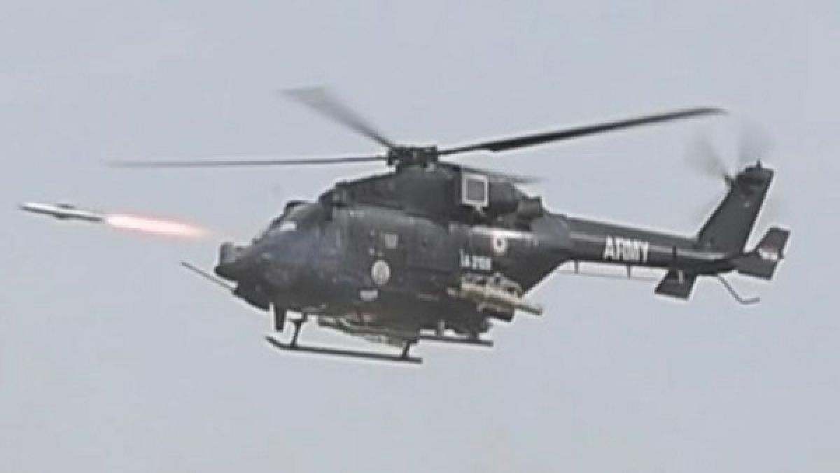 HELINA anti-tank missiles successfully launched from ALH Dhruv ...