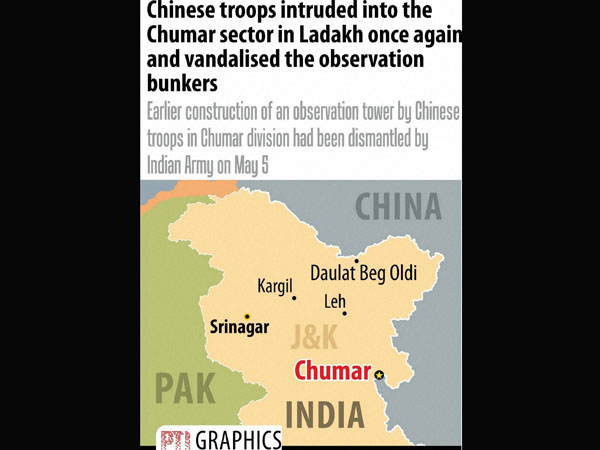 Chinese Troops | Intrude | Thrice | Chumar | A Week - Oneindia News