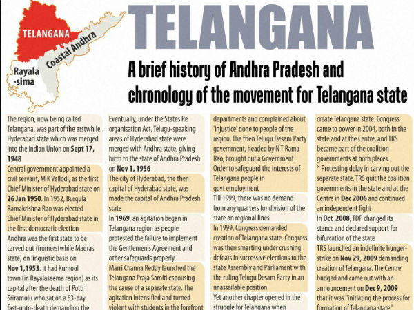 Telangana movement: A brief history and chronology - Oneindia News