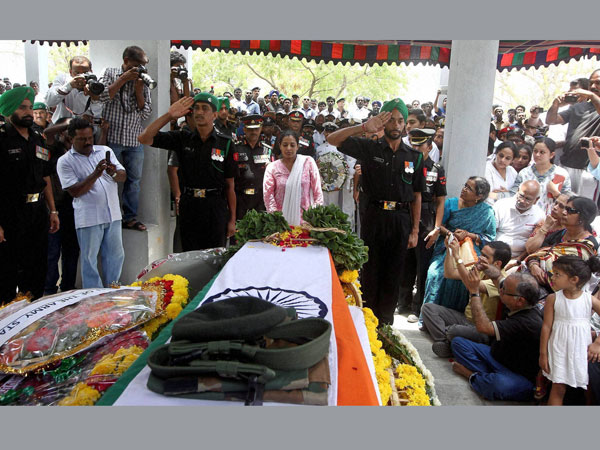 In Pics: Major Mukund Varadarajan laid to rest with full military ...
