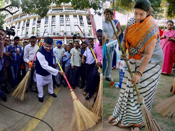 Clean India in Pics: High-profile ministers come out of comfort zone ...