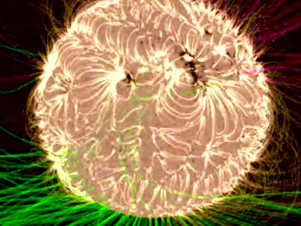 NASA releases stunning video of sun in magnetic field - Oneindia