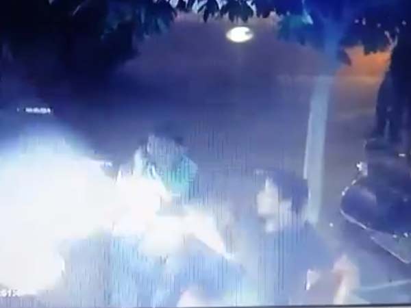 Ahmedabad's speedy car rams 2 people at tea stall, shocking CCTV video ...