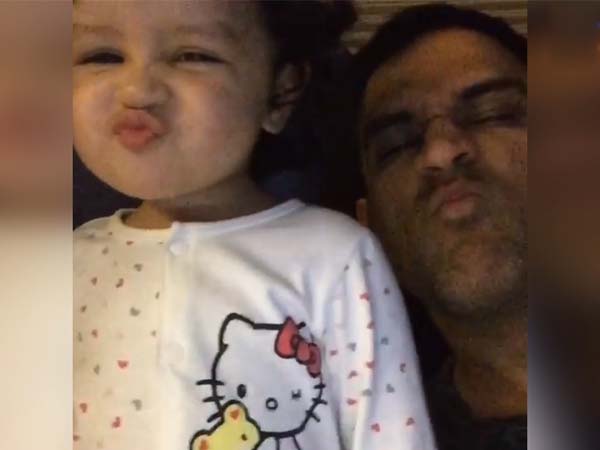 Dhoni's daughter Ziva calling her dad 'Mahi', Watch cute video - Oneindia