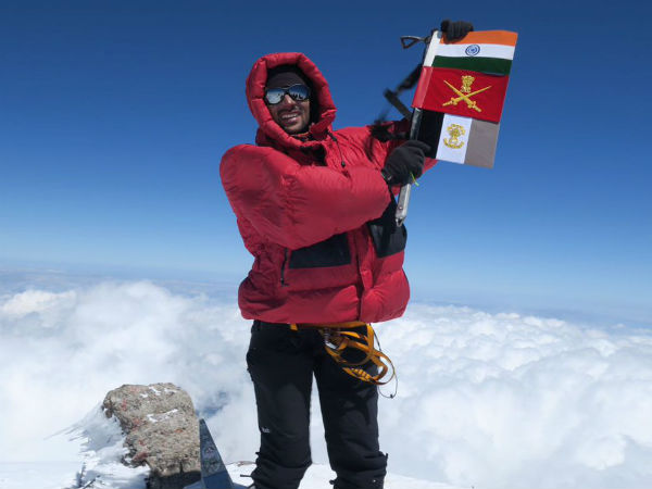 Grenadier Deepak Kumar of Indian Army summits Russia's Mount Elbrus ...