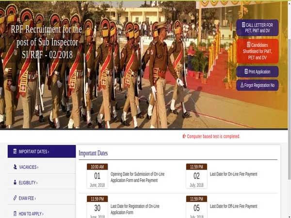 RPF SI result declared; Direct link to check RPF SI result 2018-19 ...