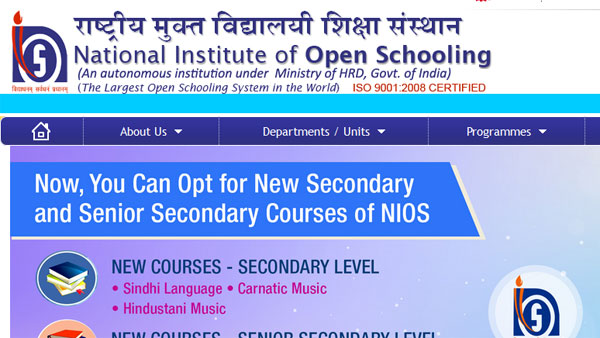 Download link to download NIOS Exam Dates for India Centres and ...