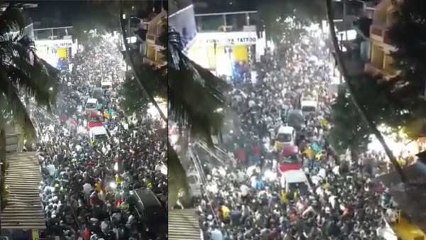 Watch: Massive crowd at popular Goa beach amid Omicron scare - Oneindia ...