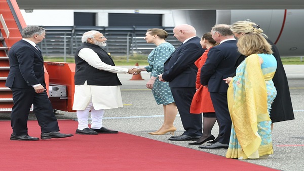 PM Modi arrives in Denmark; to hold discussions with his Danish ...