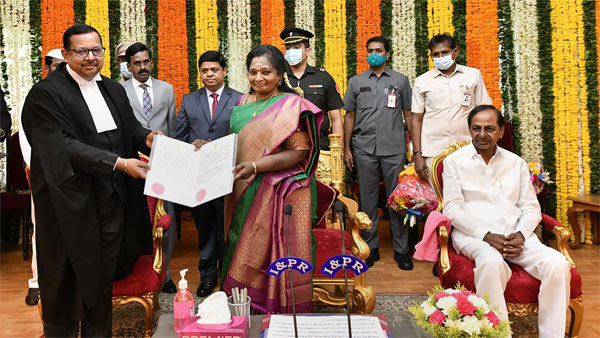 Ujjal Bhuyan takes oath as Chief Justice of Telangana High Court ...