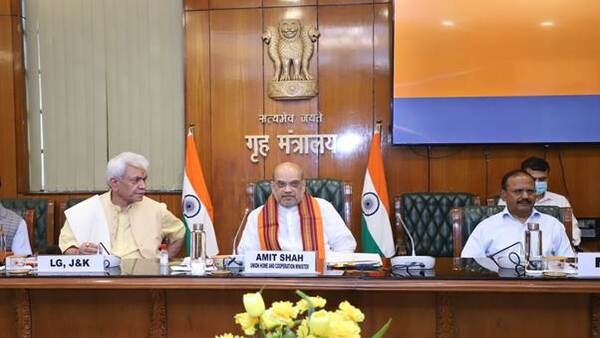 Home Minister Amit Shah chairs high-level review meeting on security situation in J&K - Oneindia ...