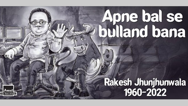 Apne bal se bulland bana’: Amul pays tribute to Rakesh Jhunjhunwala ...