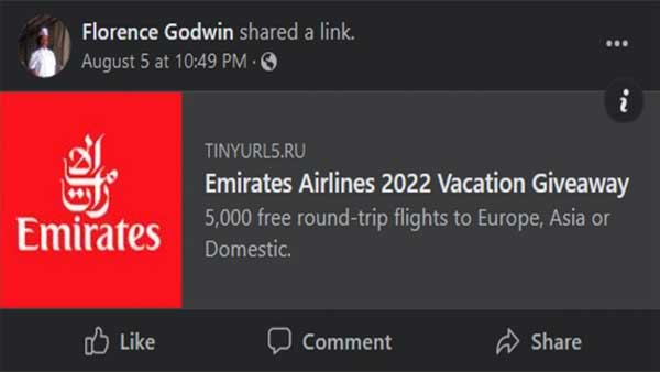 Fact Check: Don’t get fooled by this fake Emirates Airlines free ticket ...