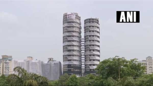 Noida Supertech twin towers: Wind direction changes ahead of demolition ...