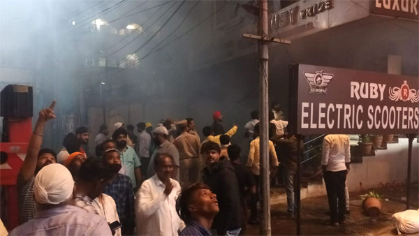 8 killed in Hyderabad electric bike showroom fire; PM Modi announces ex ...