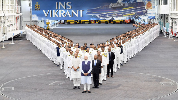 In pics: PM Modi commissions India's first indigenous aircraft carrier ...