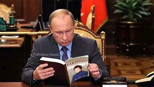 Fact Check; Is Vladimir Putin 'really' reading a book on Imran Khan ...