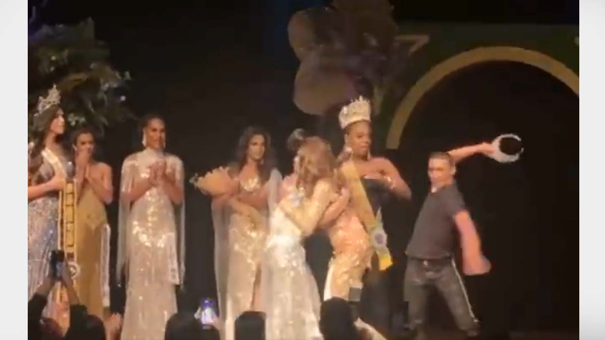 In The Viral Clip, Husband Breaks Beauty Pageant Winner's Crown After ...