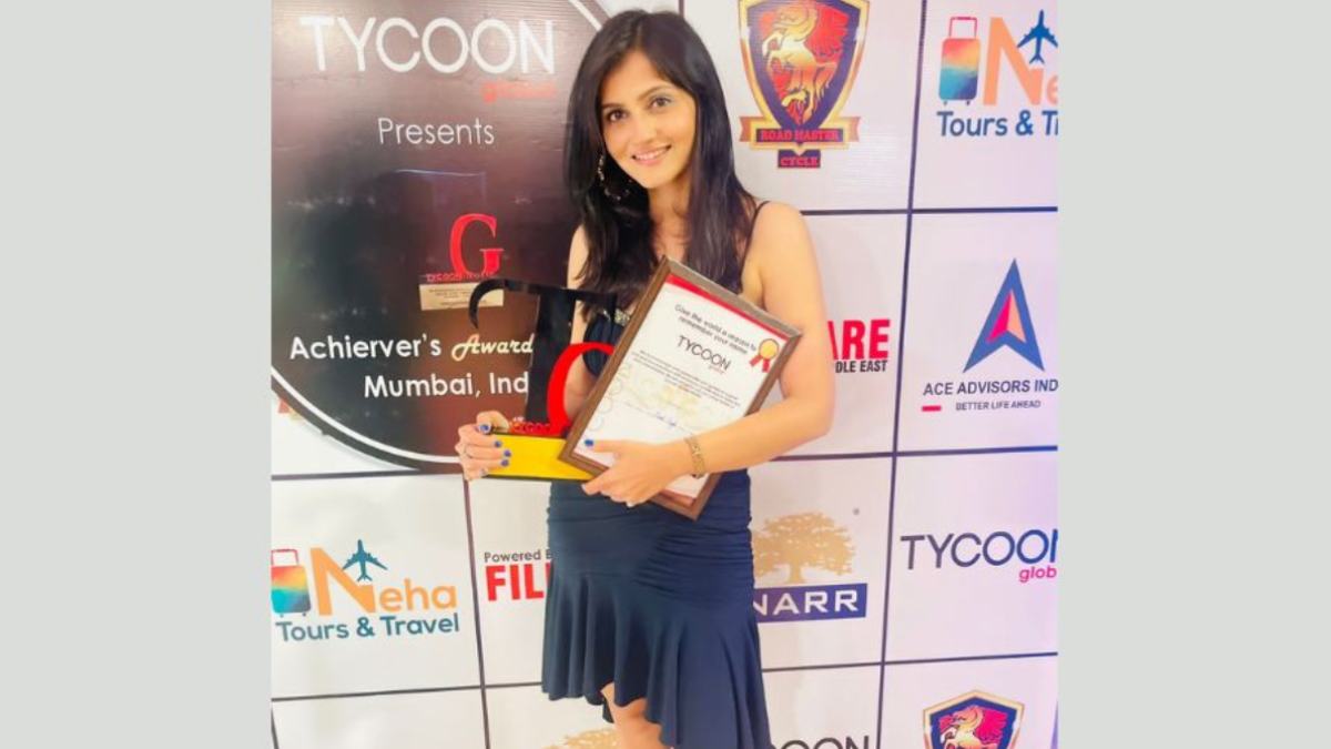 Actress Sonal Singh awarded Grand Tycoon Global Achievers Award 2023 ...