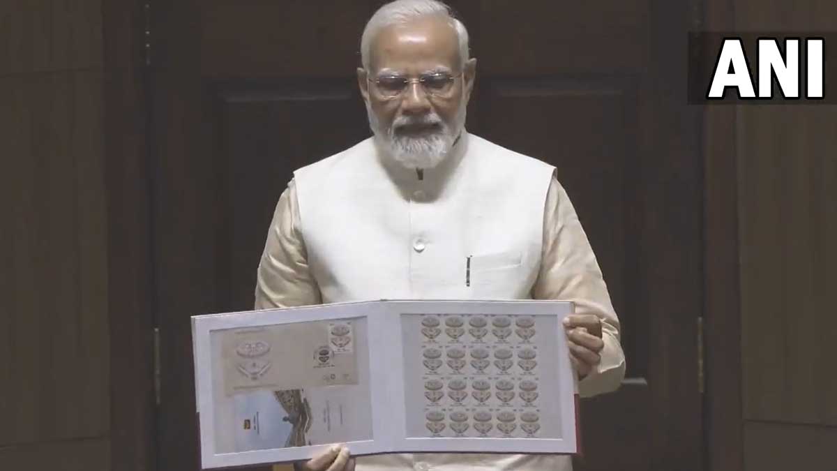 PM Modi Unveils Special Rs 75 Coin, Stamp To Mark Inauguration Of New ...