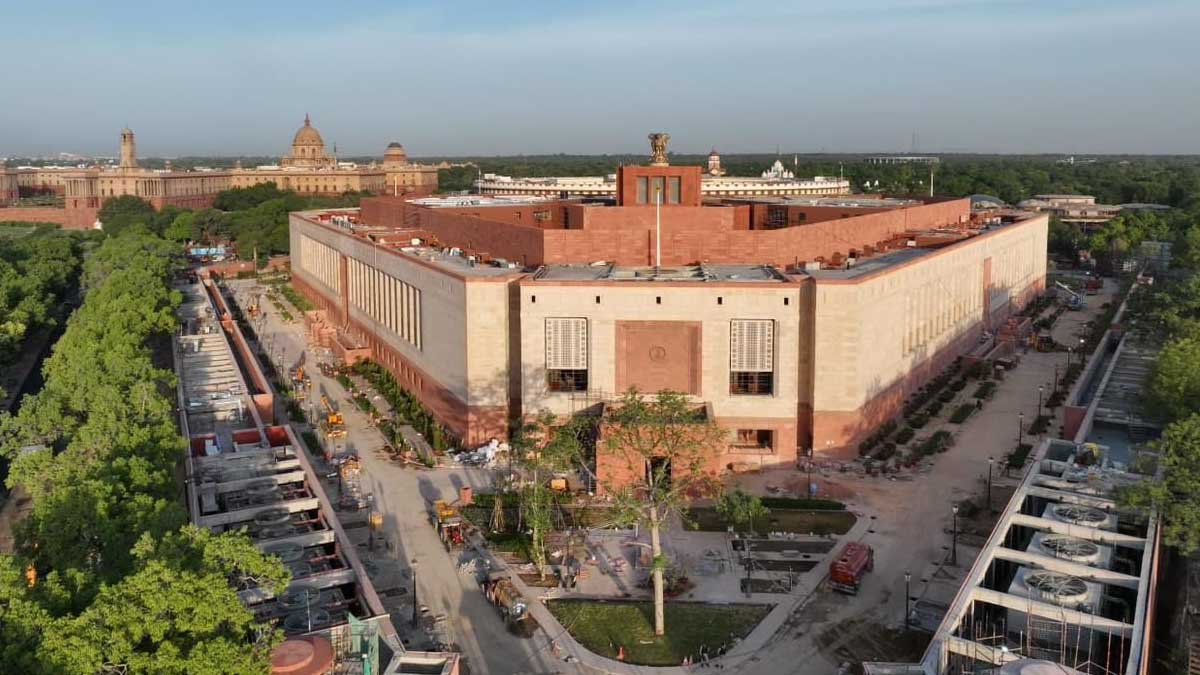 1st Photo Of New Parliament Building That Came Out Was...: Sharad Pawar ...