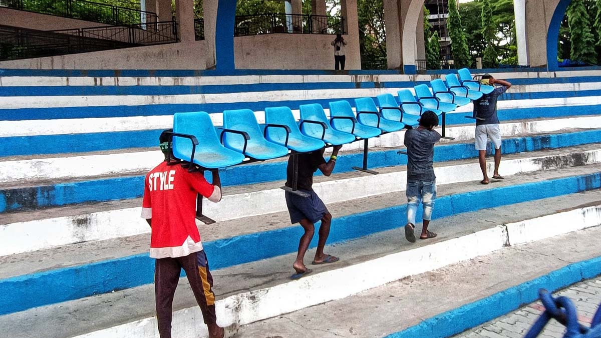 Venue Getting Ready for Swearing-In Ceremony of Next Karnataka CM ...