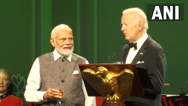 Watch: At State Dinner, Biden's No Alcohol Toast Leaves PM Modi ...