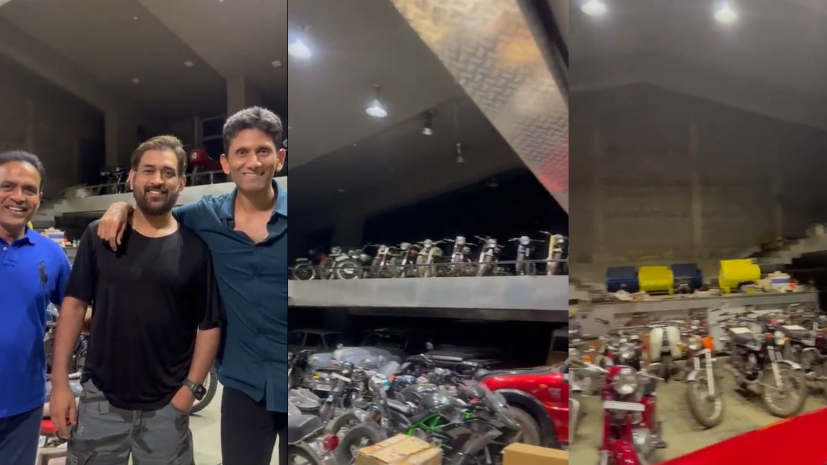 'This Is Crazy': MS Dhoni's Huge Bike And Car Collection Leaves ...