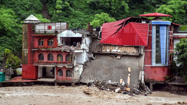 Defence College Building Collapses in Uttarakhand Due To Heavy Rainfall ...