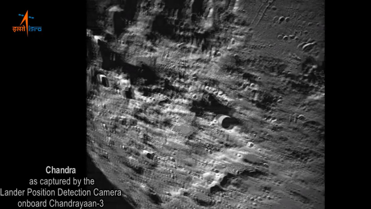 ISRO Releases Images Of Moon Captured By Chandrayaan-3's Lander ...