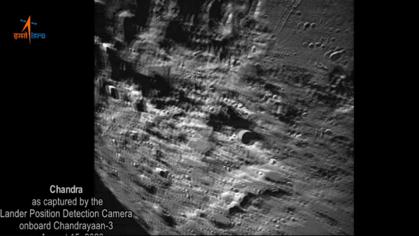 ISRO Releases Images Of Moon Captured By Chandrayaan-3's Lander ...