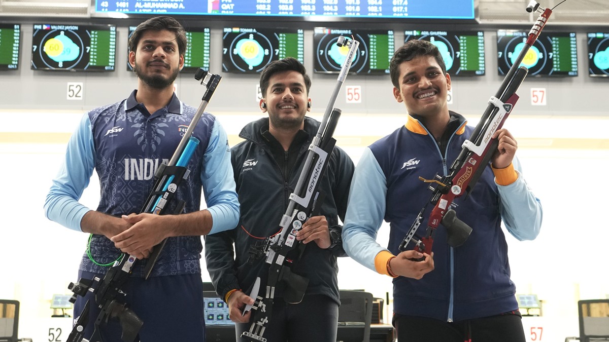 Asian Games 2023: Men’s Air Rifle Shooting Team Wins First Gold Medal ...