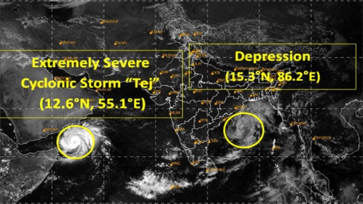 Know All About Cyclone Tej In Arabian Sea & Hamoon In Bay Of Bengal As ...