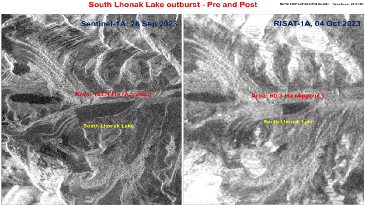 ISRO Releases Satellite Image Based Study Of South Lhonak Lake That ...